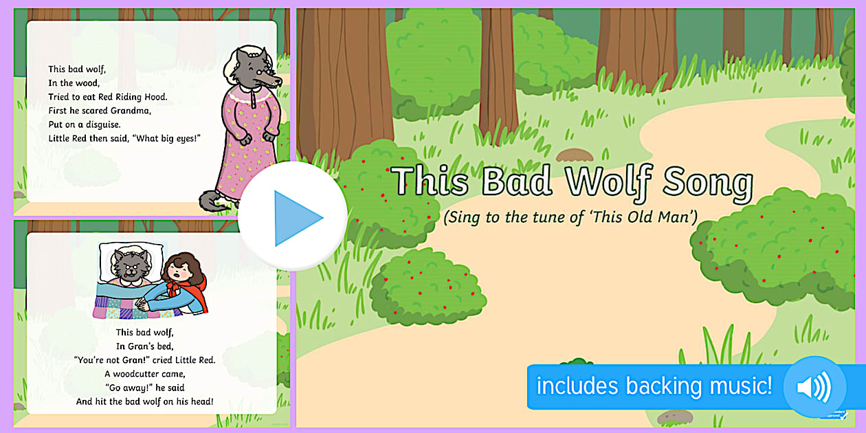 This Bad Wolf Song PowerPoint (Teacher-Made) - Twinkl