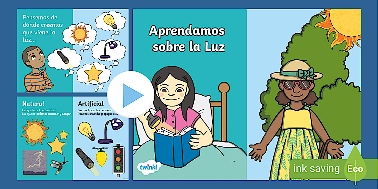 PowerPoint: Aprendamos sobre la Luz (teacher made) - Twinkl