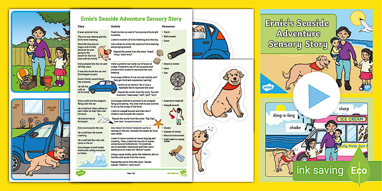 Ernie's Seaside Adventure Sensory Story Resource Pack