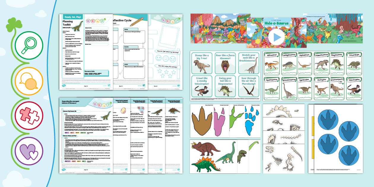 Dinosaur Plan and Play Pack (teacher made) - Twinkl