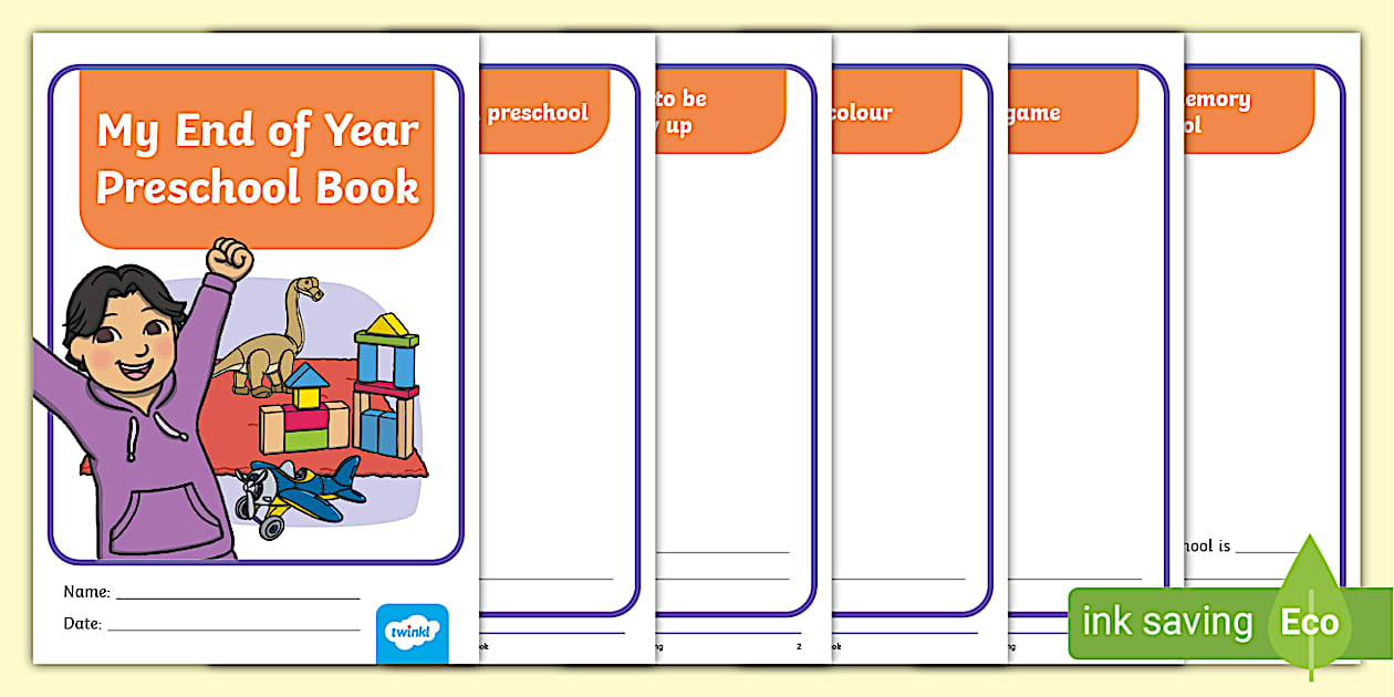 Kindergarten End of Year Celebration Activity Booklet