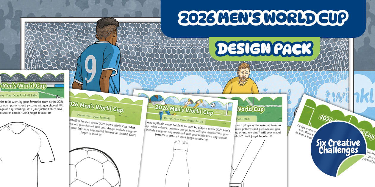 2026 Men's World Cup Design Pack (Football Kit Colouring)