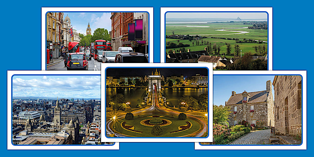 City and Rural Landscapes Display Photos | Twinkl - Twinkl