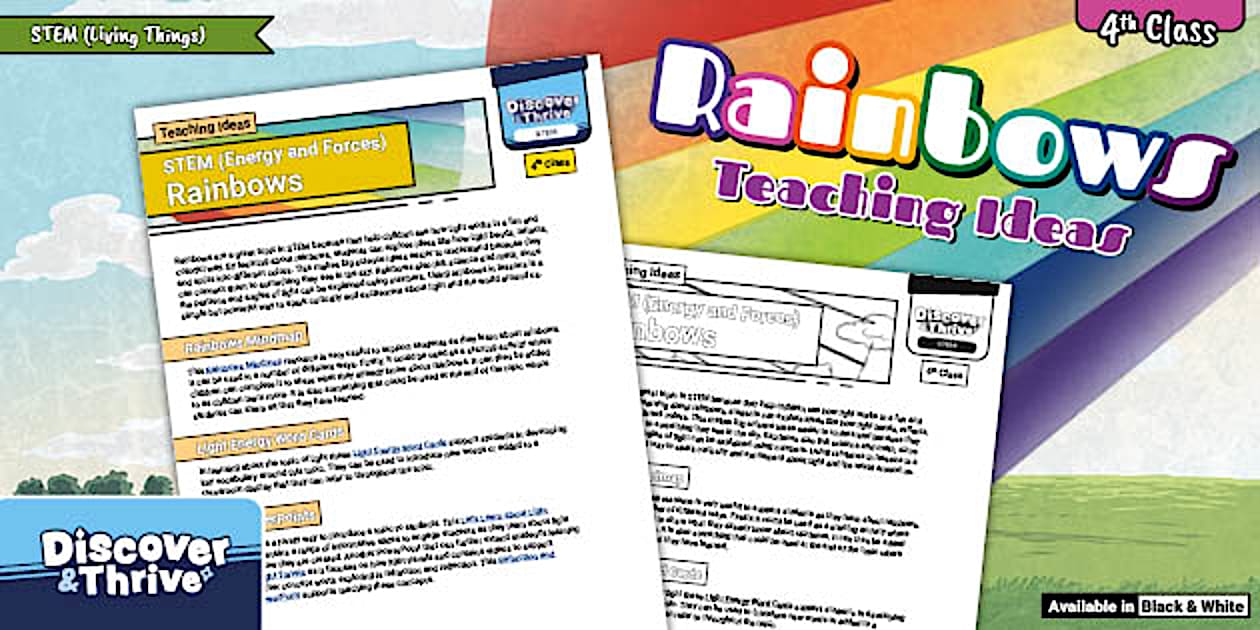 STEM (Energy and Forces) Rainbows 4th Class