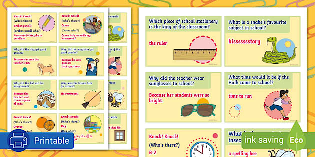 Back To School Jokes - Twinkl South Africa (teacher made)