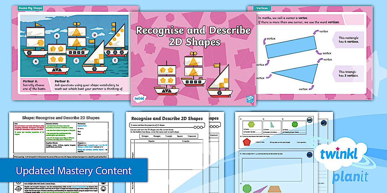 Year 3 Shapes Lesson | PlanIt Maths Mastery Lesson Pack
