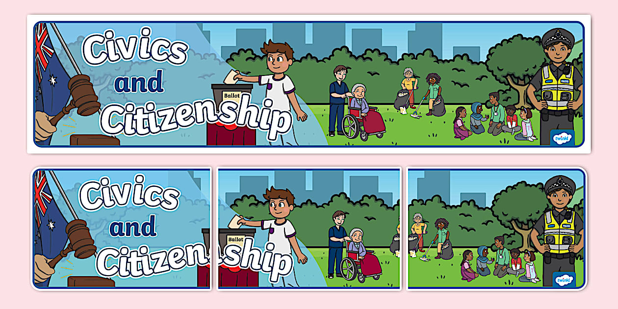 Civics and Citizenship Banner (teacher made) - Twinkl