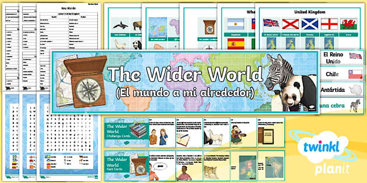 👉 PlanIt Year 4 Spanish Classroom Display: The Wider World
