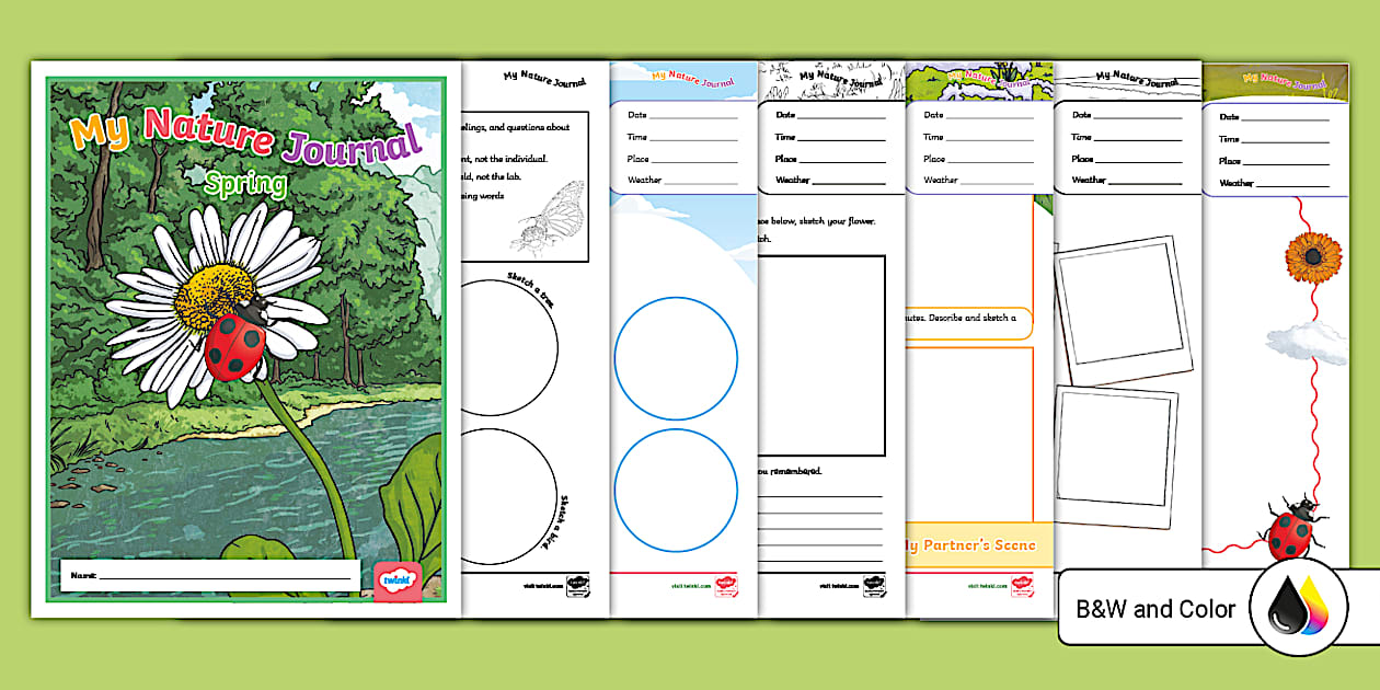 Sixth Grade Spring Nature Journal (professor feito) - Twinkl