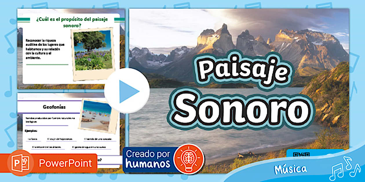PowerPoint | Paisaje | Sonoro | Música | Sonidos | - Twinkl