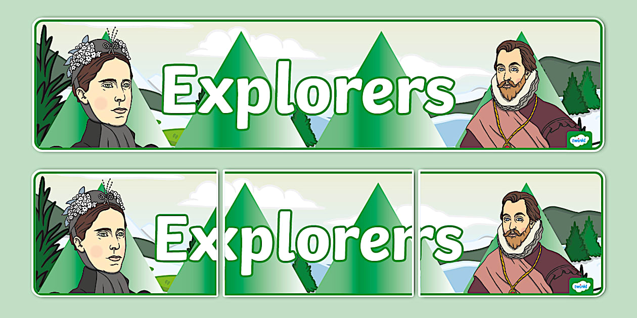 Explorers Display Banner - KS1 (teacher made) - Twinkl