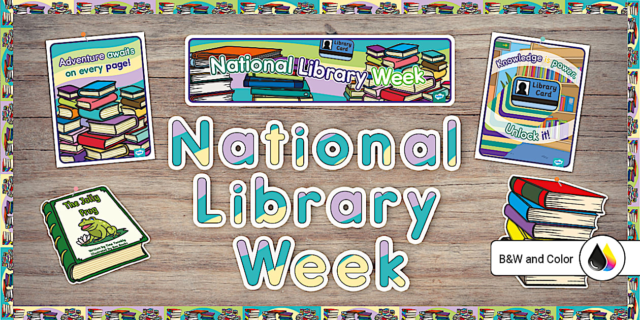National Library Week Bulletin Board Pack (teacher made)