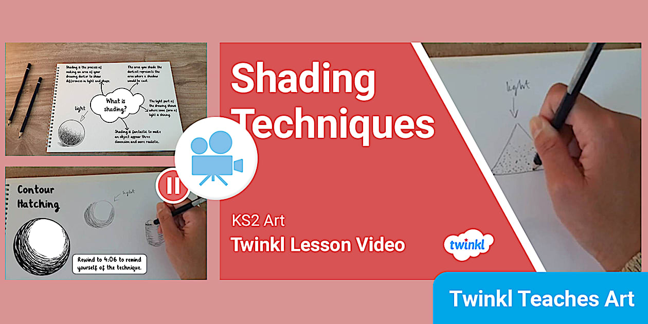 KS2 (Ages 7-11) Art: Shading Techniques Using Pencils Video Lesson