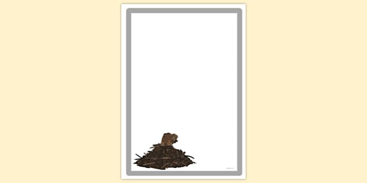 Beaver Dam Border | Page Borders | Twinkl (teacher made)