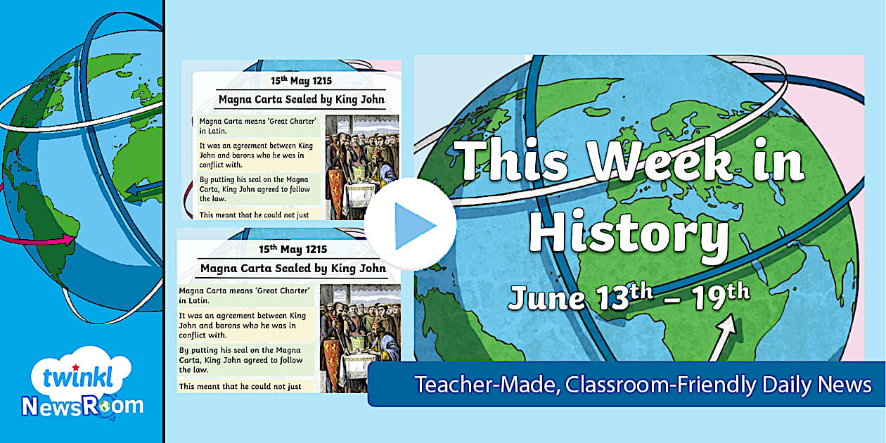 This Week in History: June 13th - 18th (teacher made)