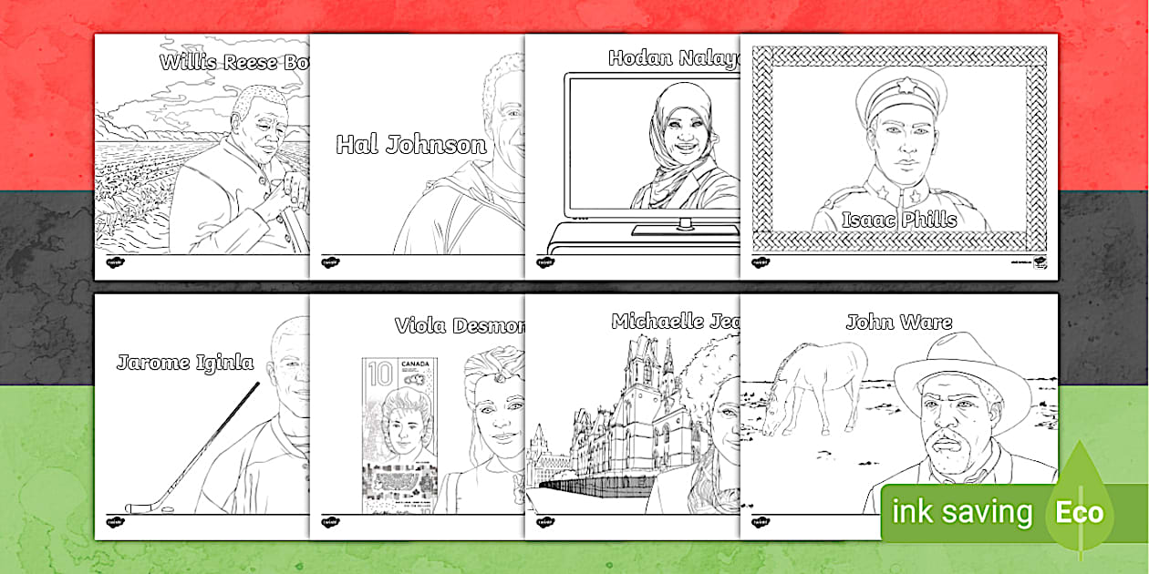 Black History Month Colouring Sheets (teacher made) - Twinkl