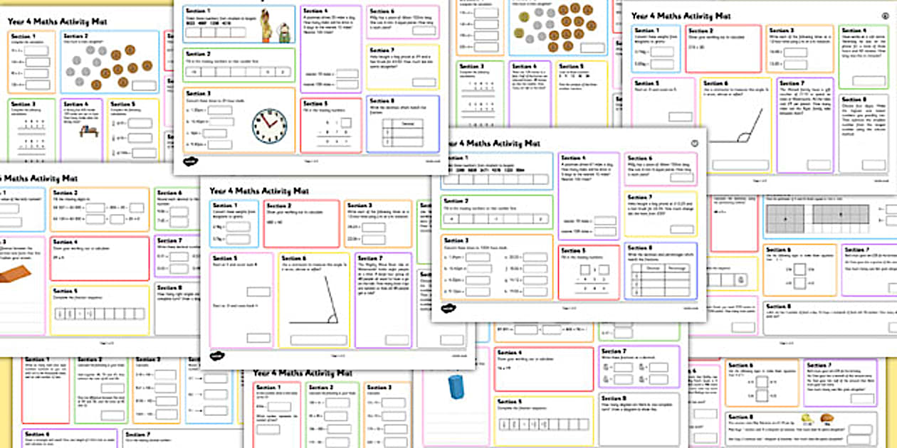Higher Ability Year 4 Summer 1 Maths Activity Mats - Twinkl
