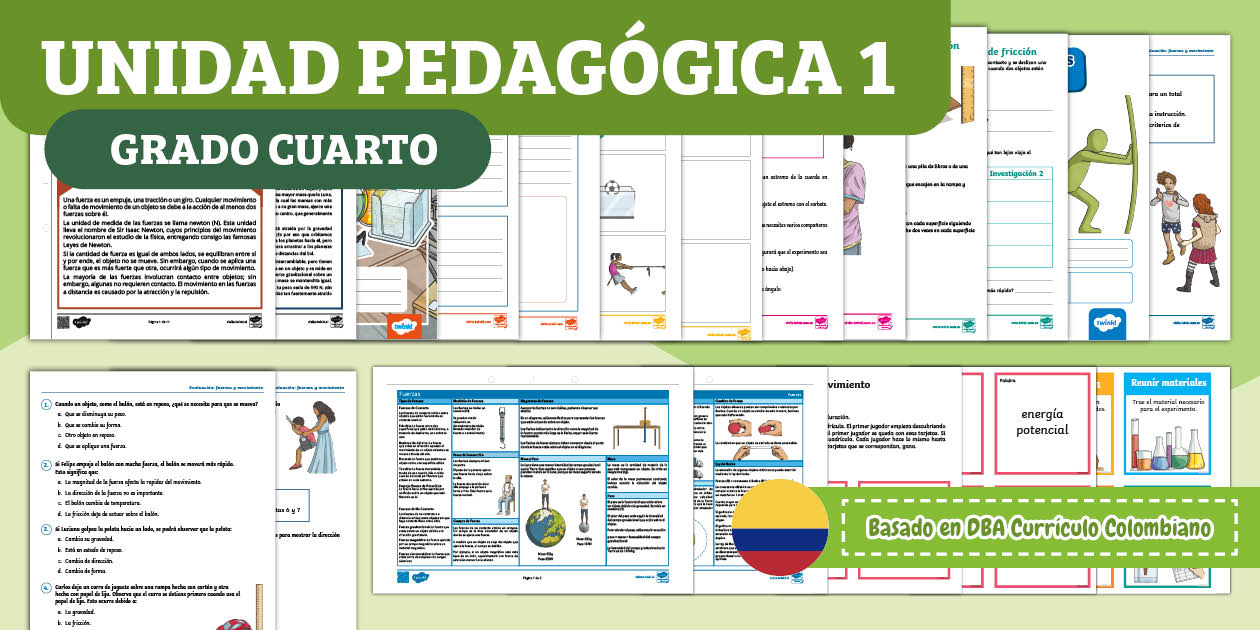 Unidad pedagógica DBA cuarto - Ciencias Naturales - Colombia