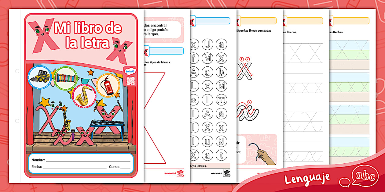 Cuadernillo | Mi | libro | letra | X | (l'enseignant a fait)
