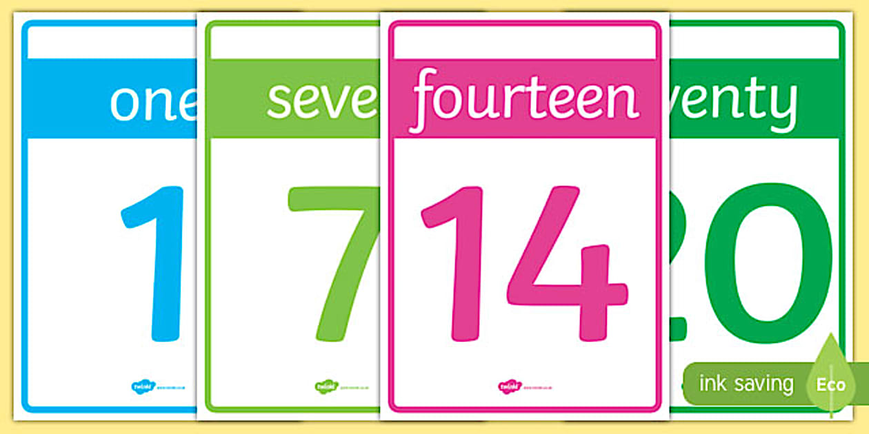 Numbers 0-20 Cards (teacher made) - Twinkl