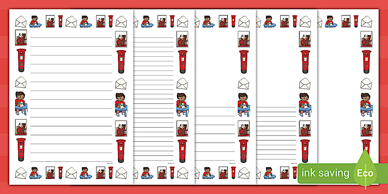 Letter to Santa Page Borders - Twinkl - Christmas - Twinkl