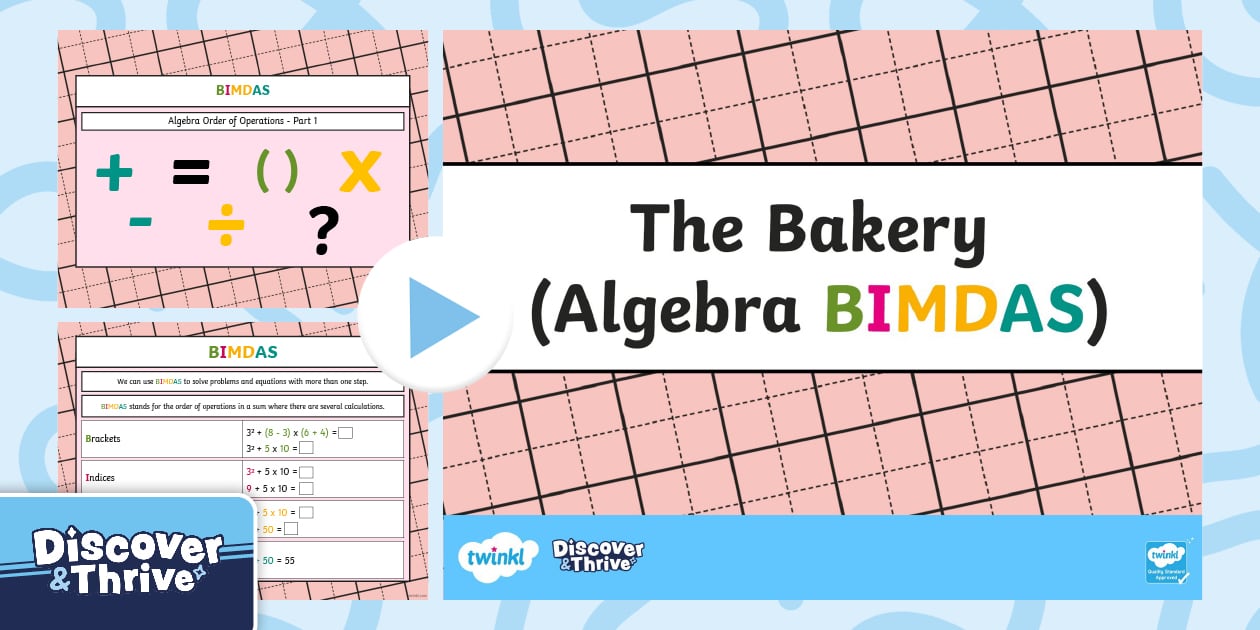 The Bakery (Algebra BIMDAS) PowerPoint - Twinkl