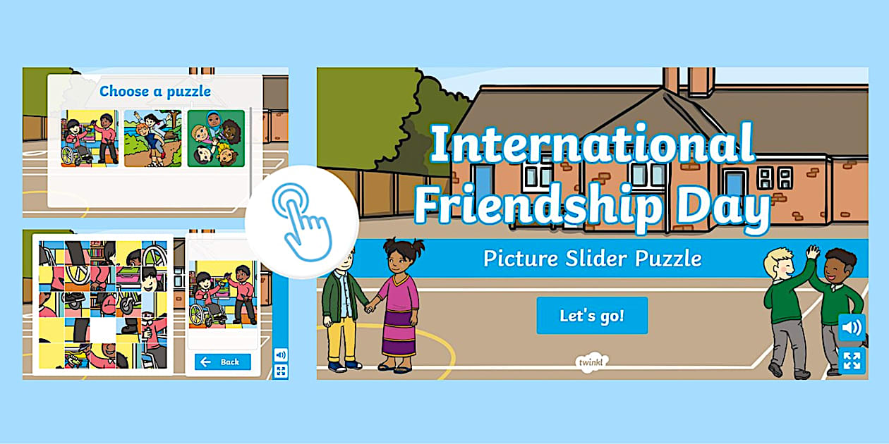 Interactive International Friendship Day Puzzle | Twinkl KS1