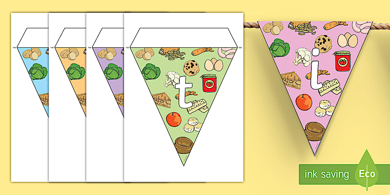 British Food Fortnight Display Bunting (teacher made)
