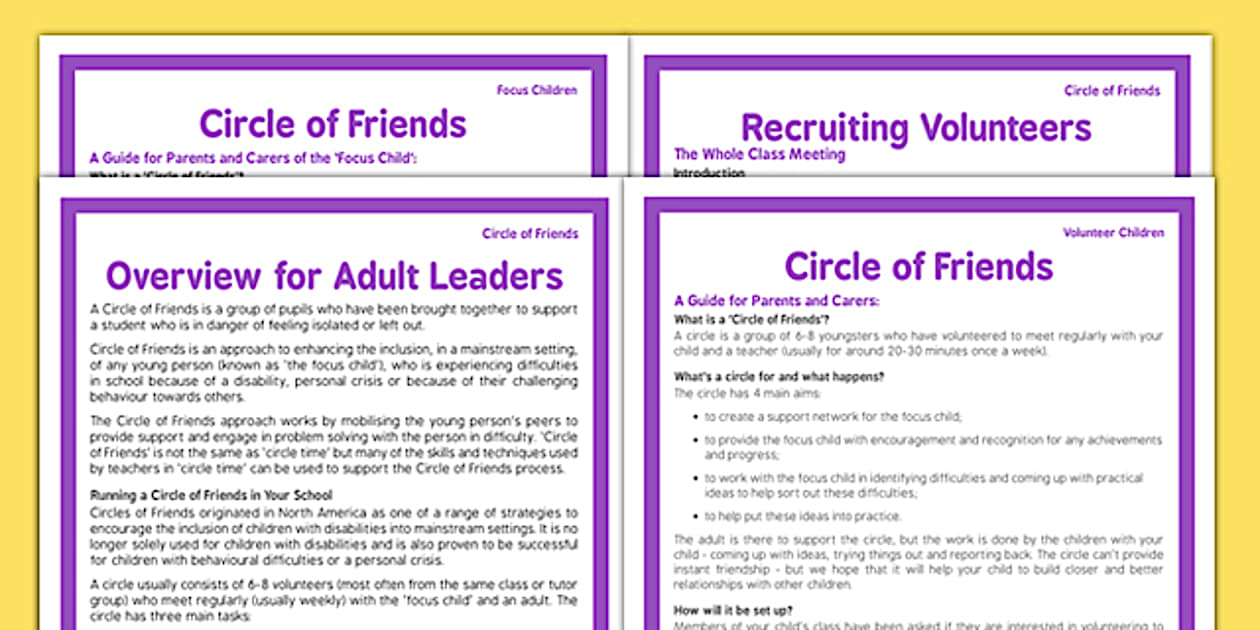 Circle of Friends Resource Pack | Teacher-Made Resources