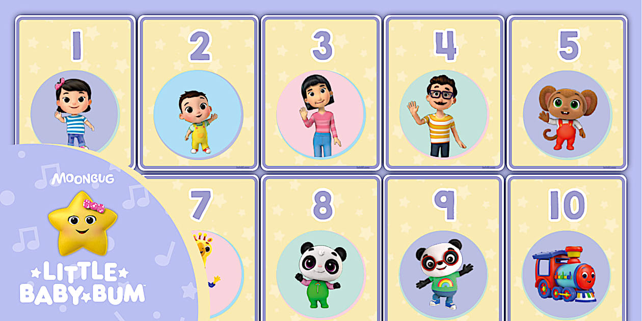 FREE! - Little Baby Bum: Number Flash Cards - Twinkl