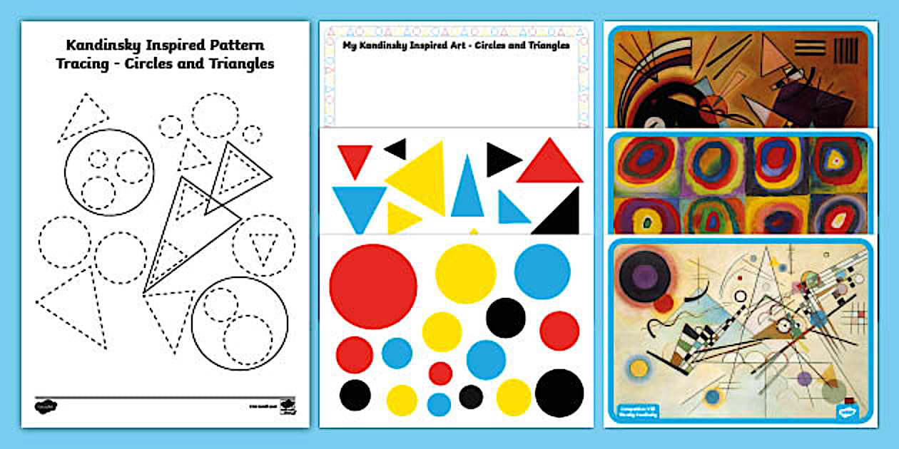 👉 Wassily Kandinsky – Circles and Triangles Pack