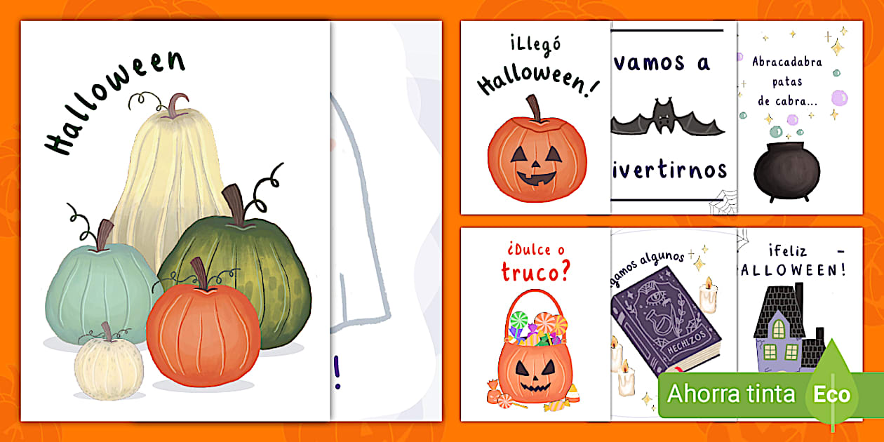 Carteles de Halloween (teacher made) - Twinkl