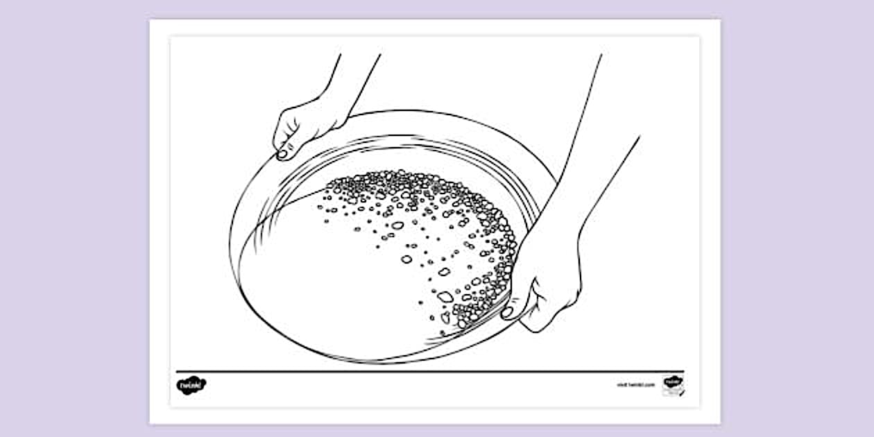 Panning for Gold Colouring Sheet | Colouring Sheets