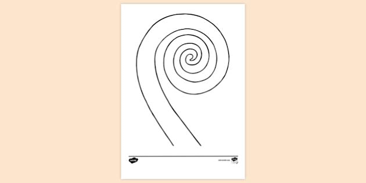 Koru Stem Colouring Sheet | Colouring Sheets (teacher made)