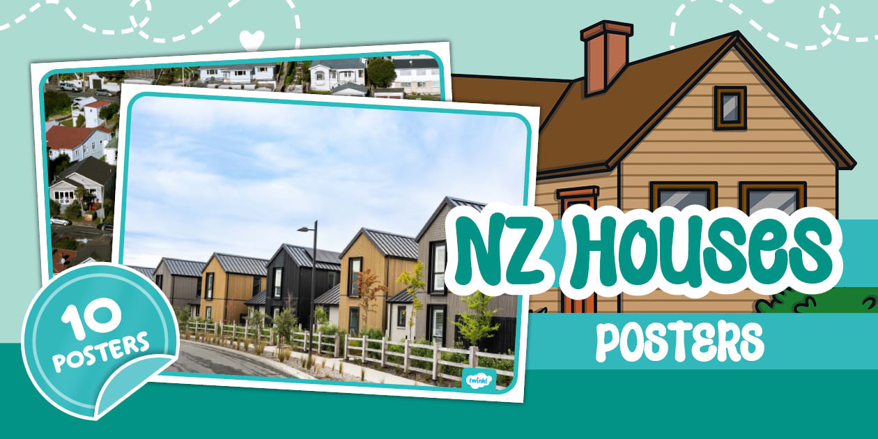 NZ Houses Posters
