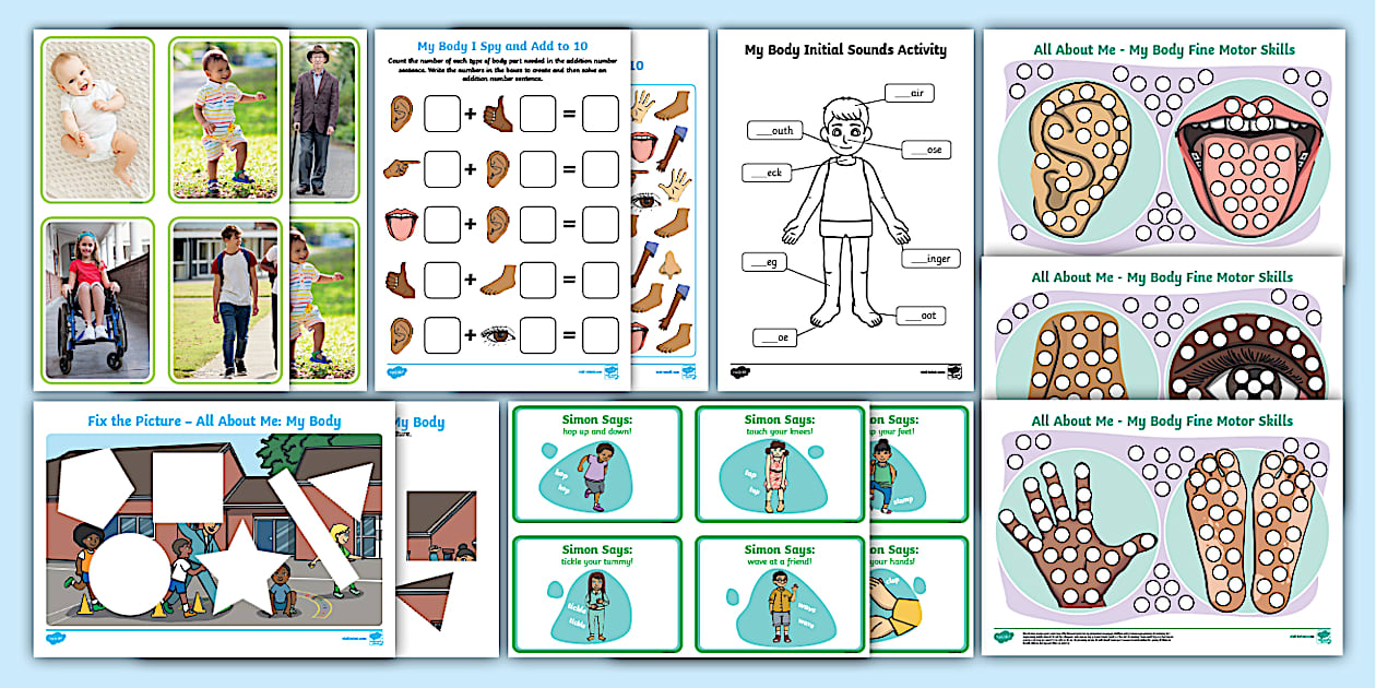 EYFS All About Me - My Body Resource Pack (Ages 3-5)