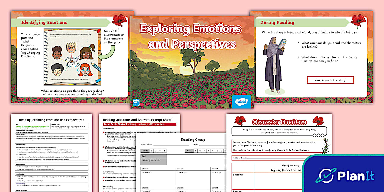 Years 3-4 Reading: Anzac Day in Stories Lesson 3 - Twinkl