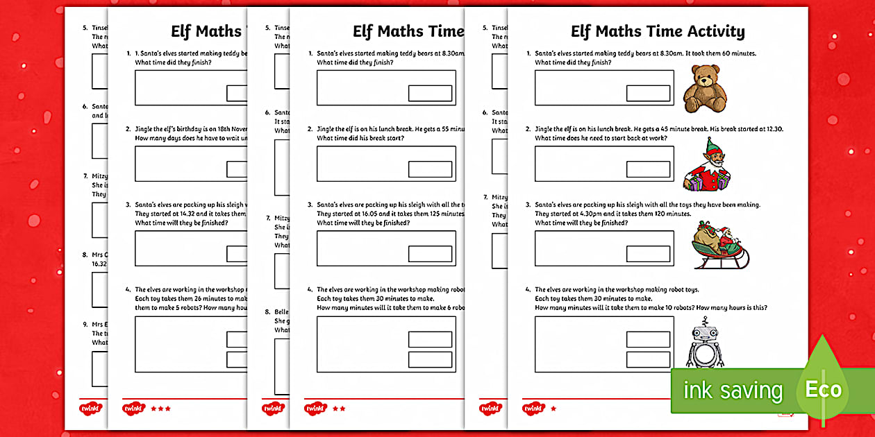 Elf Time Differentiated Worksheets | Festive Worksheet Pack