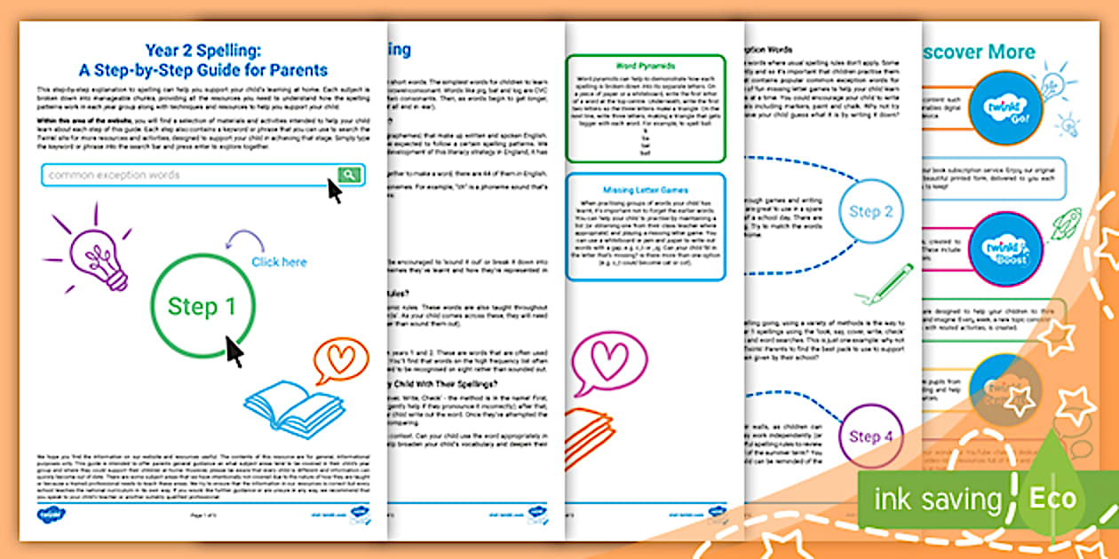 Year 2 Spelling: A Step-by-Step Guide for Parents - Twinkl