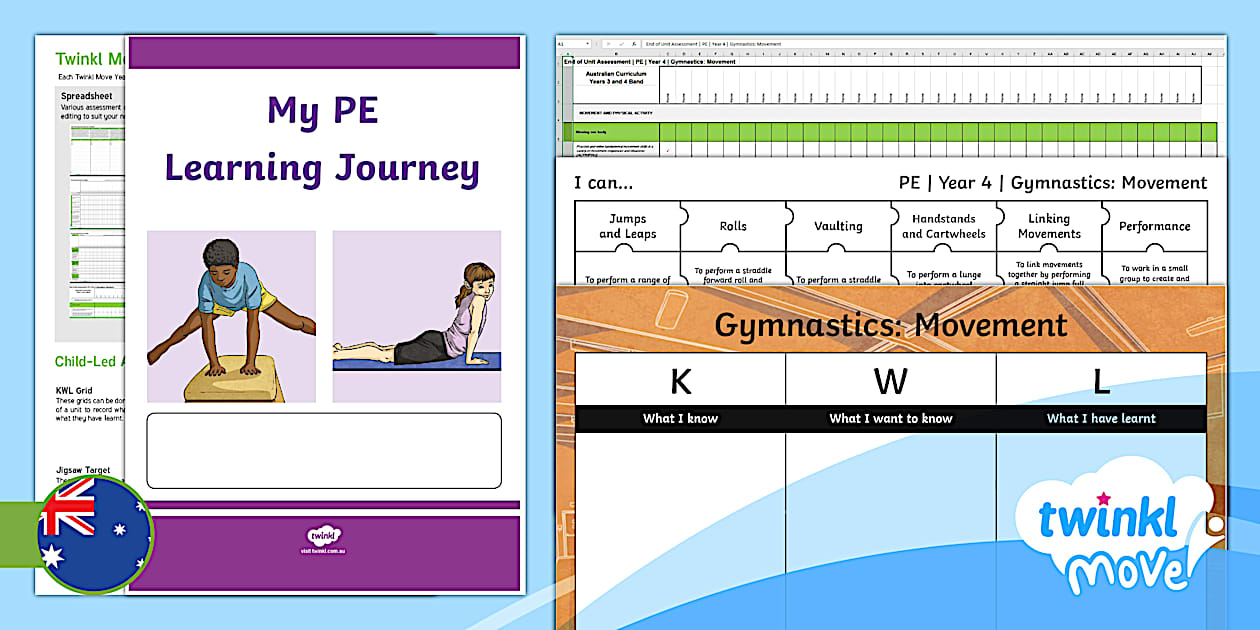 Move PE Year 4 Gymnastics: Movement Assessment Pack - Twinkl