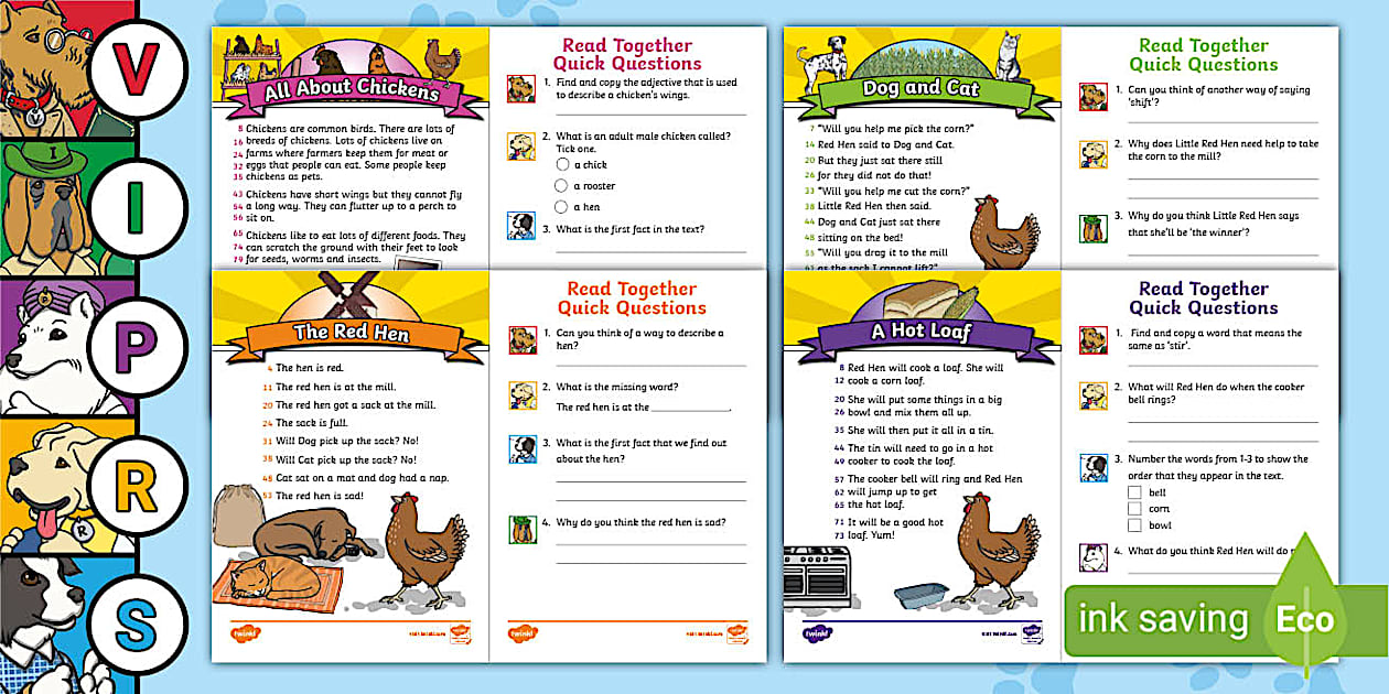 Phonetically-Decodable 60-Second Reads: Little Red Hen (Phases 2-5 ...