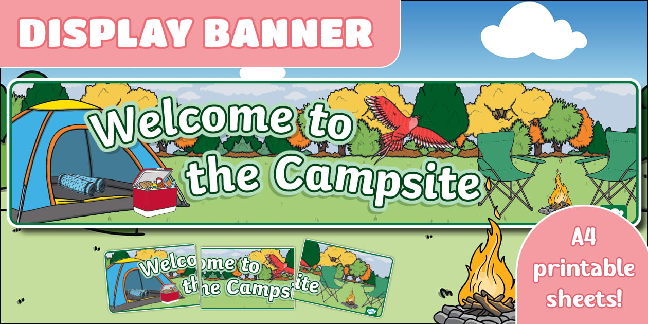 Campsite Welcome Display Banner