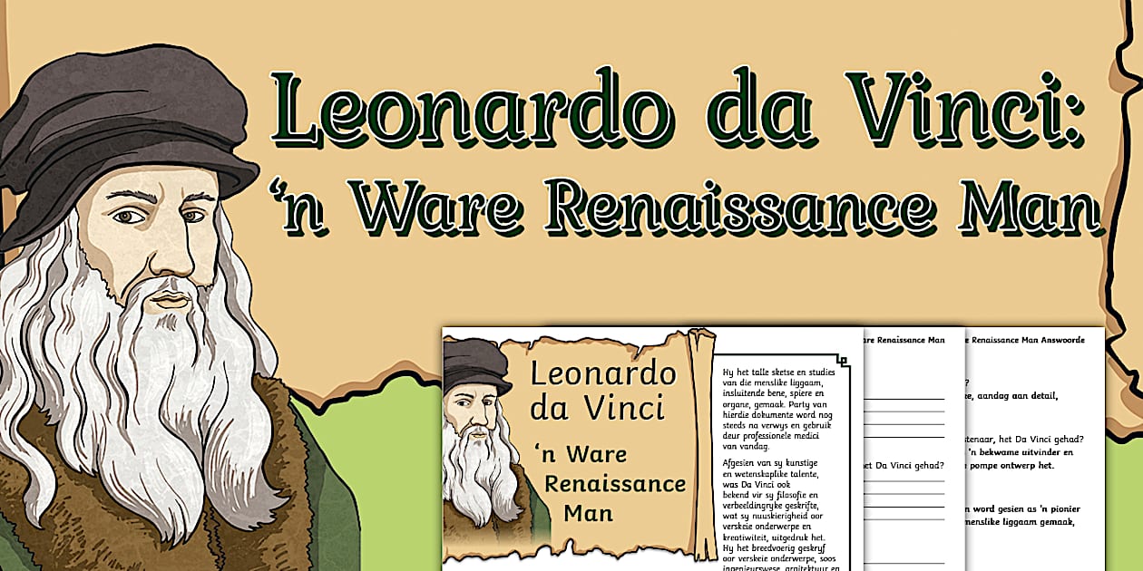 Leonardo da Vinci Ware Renaissance Man Aktiwiteit