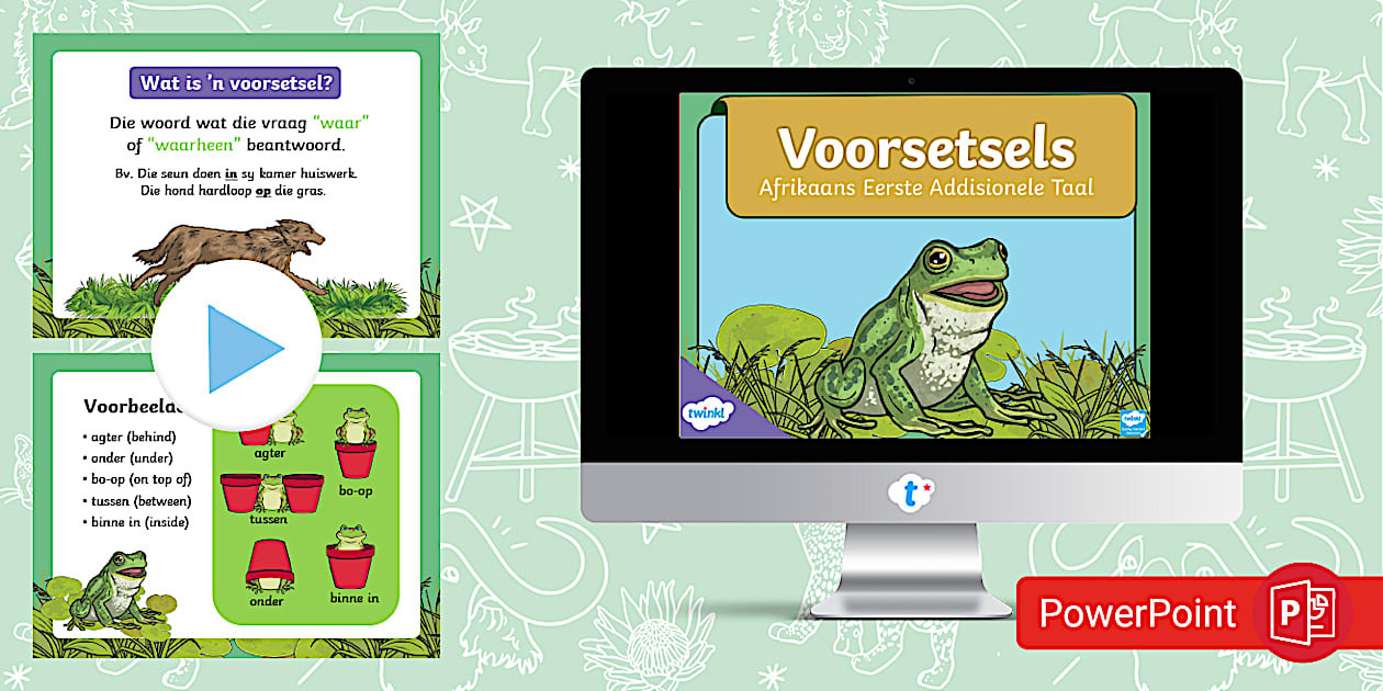 Voorsetsels PowerPoint (teacher made) - Twinkl