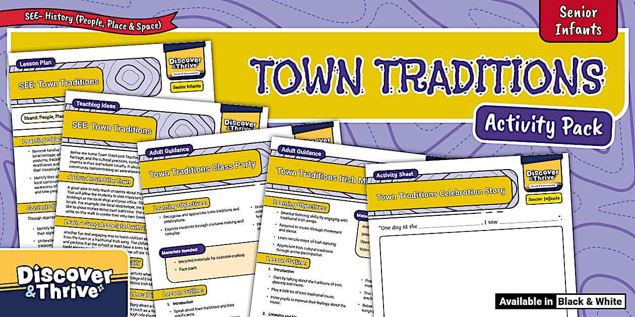 SEE (People, Place, Space) Town Traditions Lesson Pack