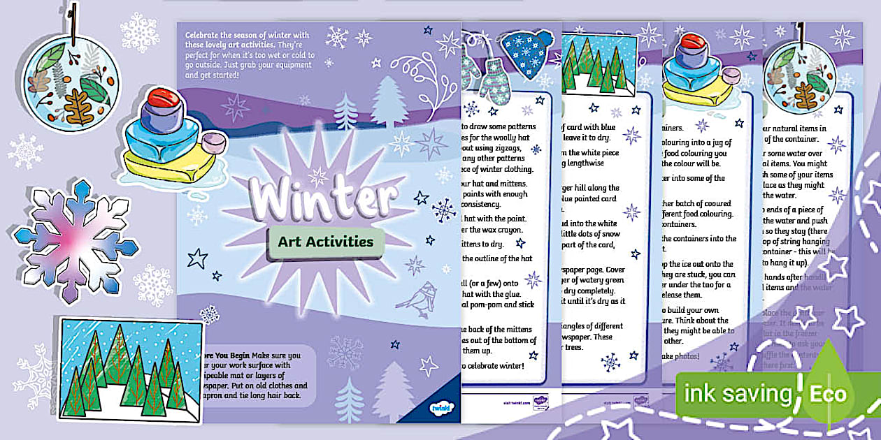Winter Art Activities (Ages 5 - 7)