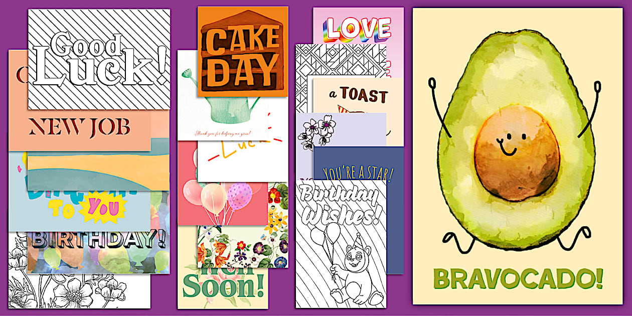 Assorted All Occasion Greeting Car... | Twinkl Party