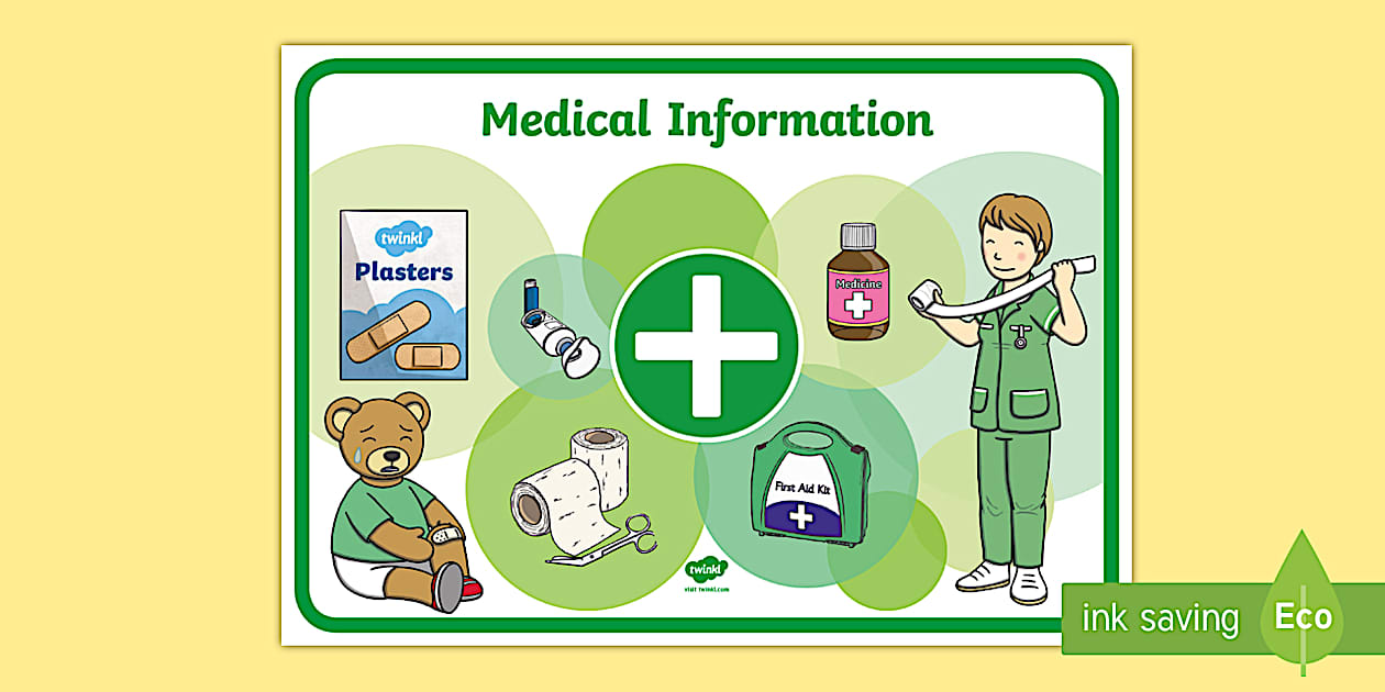 Medical Information Display Poster (teacher made) - Twinkl