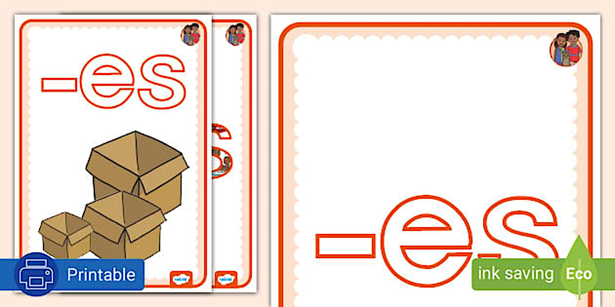 Grade 1 Phonics: -es Sound Posters - Twinkl
