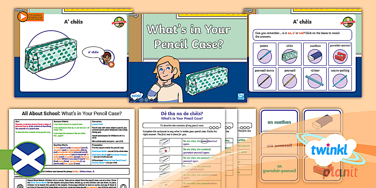 PlanIt Gaelic All About School Lesson Pack 2 (Teacher-Made)